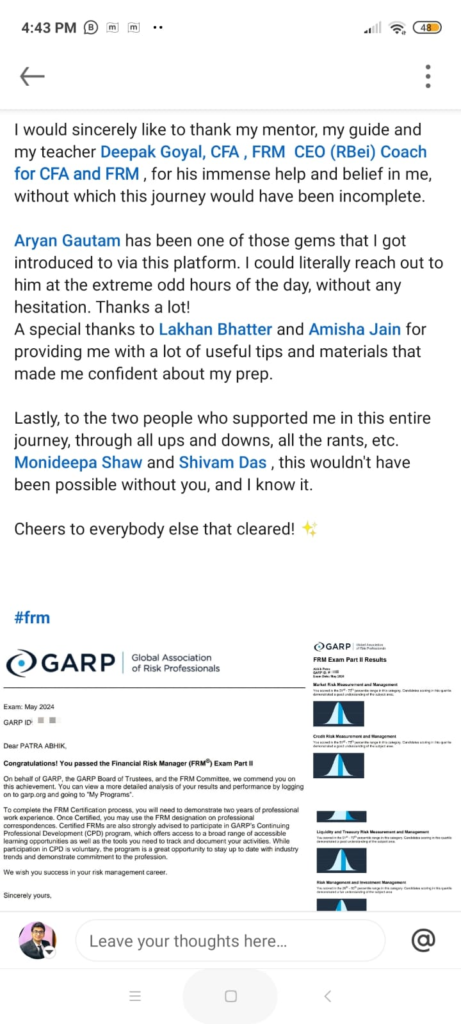 SCR Course – Path to GARP Sustainability Certification